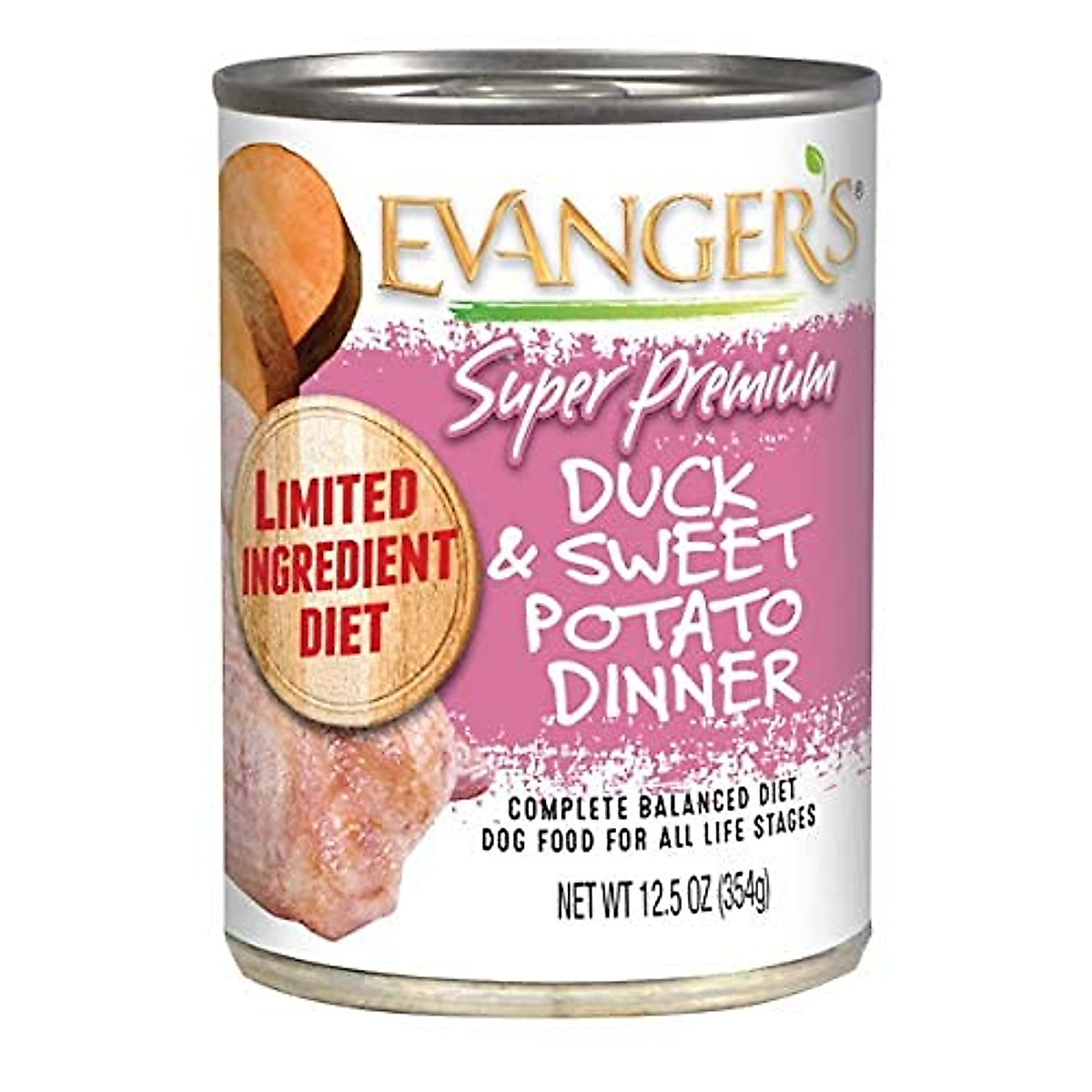 Super Premium Duck & Fresh Sweet Potato Dinner for Dogs 12.5 oz/12 pack