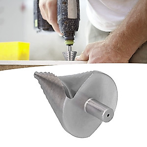 Spiral Step Drill Bit, High Speed Steel Ladder Structure Sturdy Durable Conical Drill Bit Faster Efficient Wide Application for Drill for Bench Drill