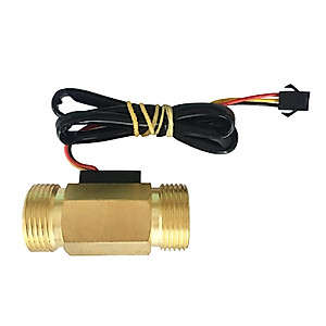 4 Water Flow Sensor Food-Grade Switches Effect Flowmeter Fluid Meter Counter 1-30L/min Water Flow Sensor 3/4 Npt