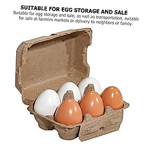 SECFOU Egg Bulk Carton Travel Containers 20pcs Box Egg Carton Pulp Eggs Egg Cartons Egg Carton Trays