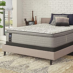 Sealy Posturepedic Spring Silver Pine Euro Pillowtop Soft Feel Mattress and 5-Inch Foundation, King