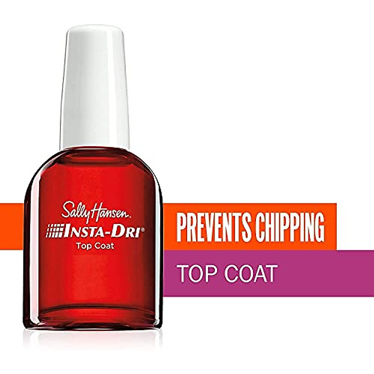 Sally Hansen Insta-Dri®, Clear Top Coat, Quick Dry, Long Lasting, Streak-Free Shine, Clear Nail Polish