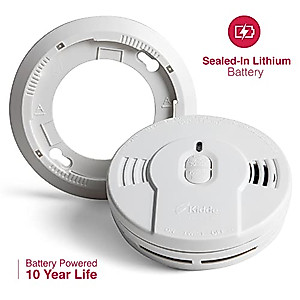 Kidde Smoke Detector, 10-Year Battery, LED Indicators, Replacement Alert, Test-Reset Button, 36 Pack