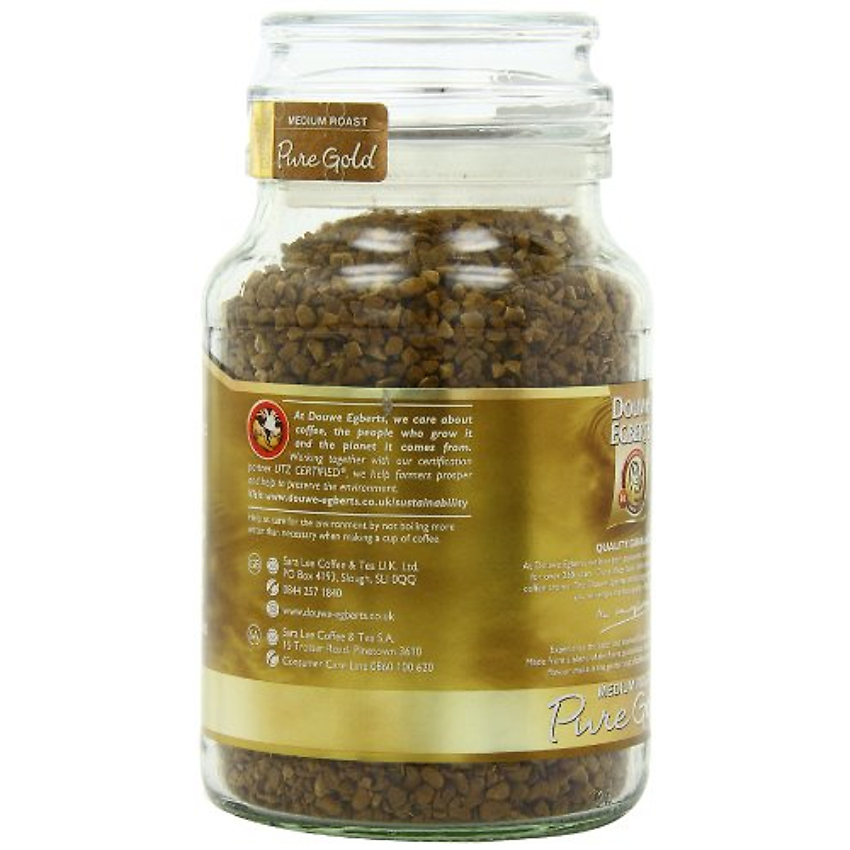 Douwe Egberts Pure Gold Instant Coffee, Medium Roast, 6.7-Ounce, 190g (Packaging May Vary)