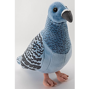 Carl Dick Dove, Pigeon blue 8 inches, 24cm, Plush Toy, Soft Toy, Stuffed Animal 3299