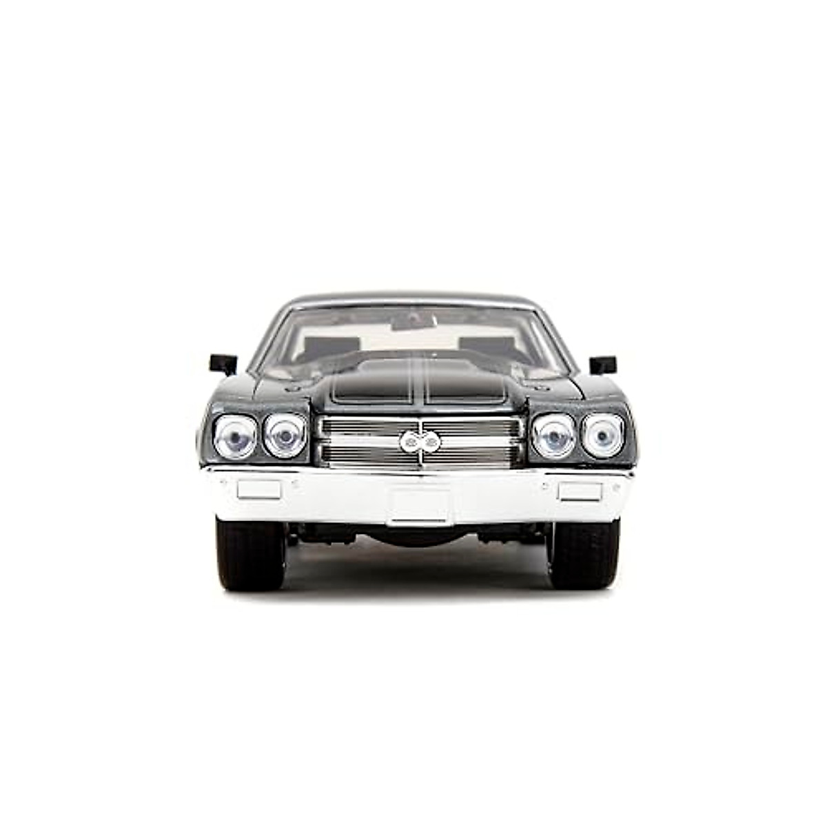 Jada 1970 Chevrolet Chevelle SS Gray Metallic with Black Stripes Fast & Furious (2009) Movie Fast & Furious Series 1/24 Diecast Model Car