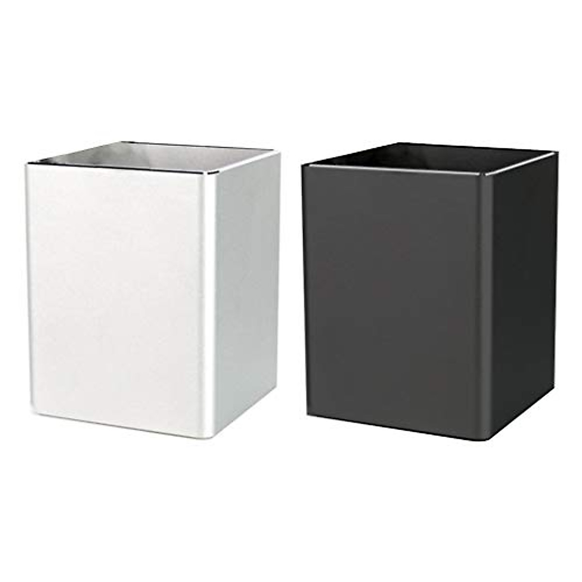 Metal Square Desk Pen Pencil Organizer Cup Storage Holder Aluminum Container Stationery Office School Supplies/for Holding Pencils, Pens, Highlighters, Markers, Scissors