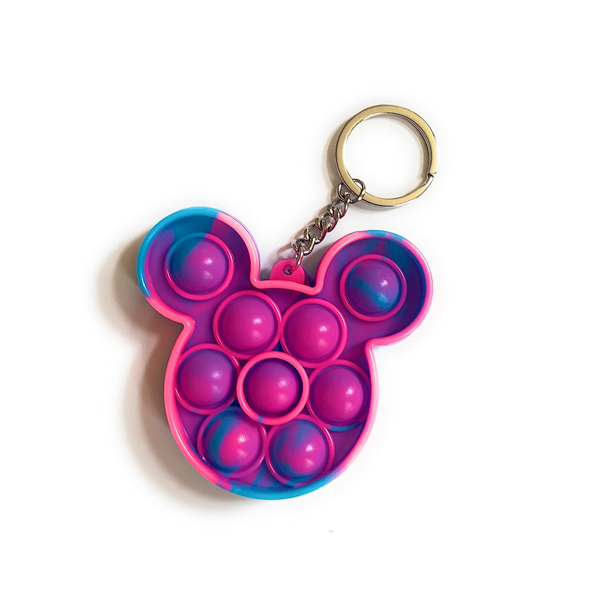 Pop It Glow in The Dark Bubble Pop Fidget Autism Sensory Toys 225 Bubble Popper Toy & Bubble Popper Keychain Stress Relief ADHD