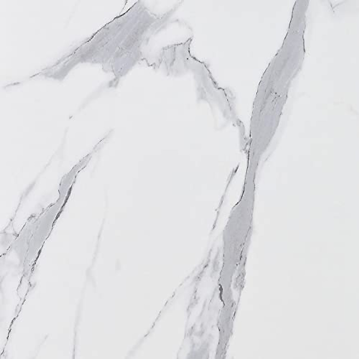 Convenience Concepts Northfield Console 3-Tier Bookcase, White Faux Marble