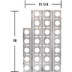 Votenli S9255A(1-Pack) S9256A(1-Pack) Stainless Steel Heat Plate and Ceramic Briquettes (54-Pack) Replacement for Dynasty DBQ30F