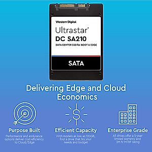 HGST Ultrastar SA210 960GB SATA 6Gb/s 2.5-Inch x 7mm Enterprise Solid State Drive - HBS3A1996A7E6B1