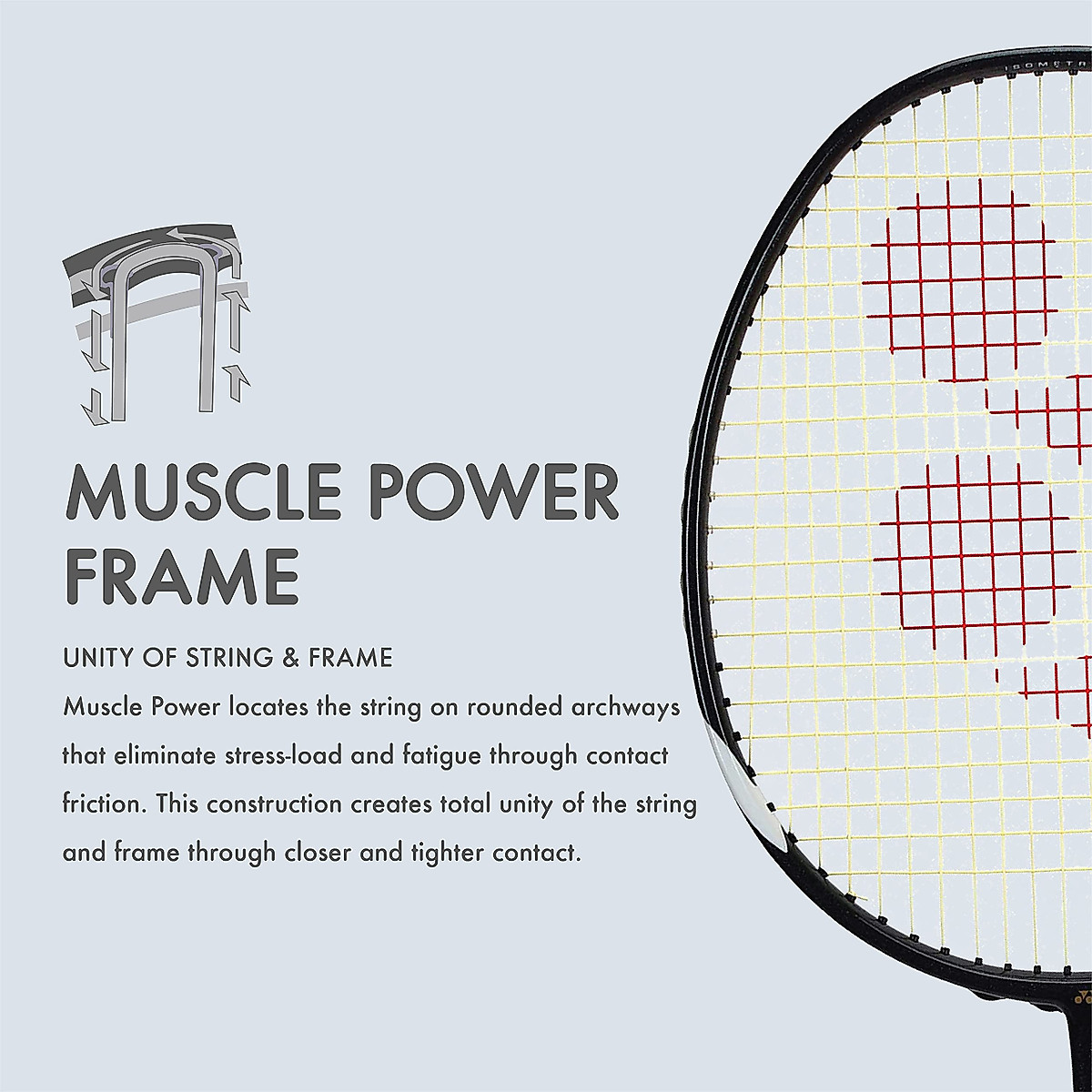 YONEX Muscle Power 29 Carbon Graphite Strung Badminton Racket with Full Racket Cover (Black/White) | for Intermediate Players | 85 Grams | Maximum String Tension - 30lbs
