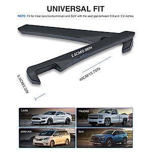 Homaupt Car Seat Gap Filler, 2 Pack PU Leather Fill The Gap Between Seat and Center Console, Seat Crevice Blocker Stop Things from Dropping, Universal Vehicle Interior Accessories for Car SUV Truck