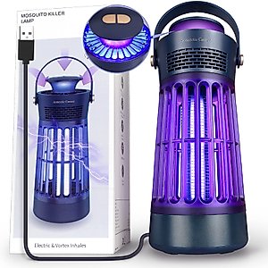 Antarctic Corner Bug Zapper Indoor Insect Trap Fly Gnat Mosquito Catcher with 22 Led UV Lights and Quiet Suction Design for Home