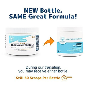5-in-1 Bio-Heal® Probiotic for Kid, Men & Women (Powder) - Best Supplement for Brain Function, Gut Health & Constipation - Shelf Stable & Fortified with Vitamins, Minerals & Prebiotics