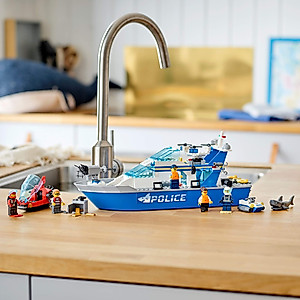 LEGO City Police Patrol Boat 60277 Building Kit; Cool Police Toy for Kids, New 2021 (276 Pieces)