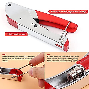 Knoweasy Compression Tool Kit - Coaxial Cable Crimper, Cutter with 20pcs Connectors - Professional Coax Tool Set for RG59/RG6 Coaxial Compression Connections