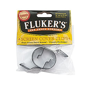 Fluker's Metal Screen Cover Clip for Reptile Terrariums