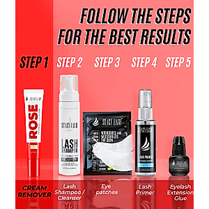 Lash Remover for Lash Extensions by Stacy Lash (0.52oz / 15g) / Rose Eye Lash Glue Remover/Fast Adhesive Dissolution time - 60 sec/Professional Eyelash Extension Supplies/Salon Lash Removal