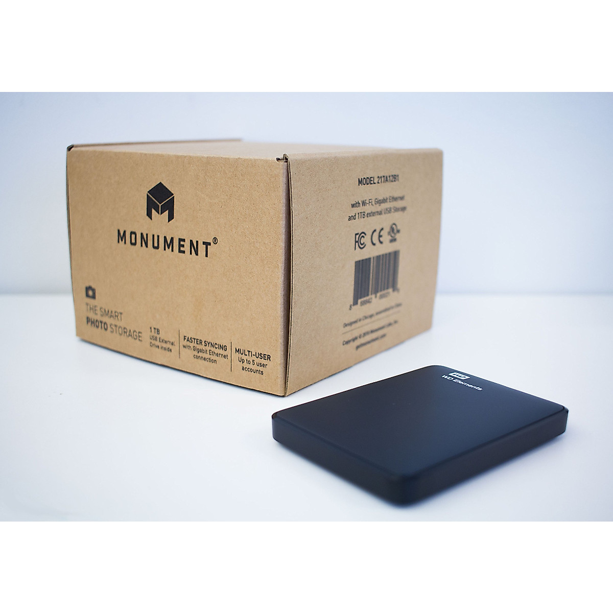 Monument Smart Photo and Video Storage Device - 1TB External SSD Storage Included