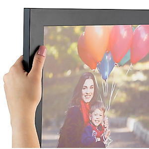 ArtToFrames 10x25 inch Black Picture Frame, 2WOMFRBW72079-10x25