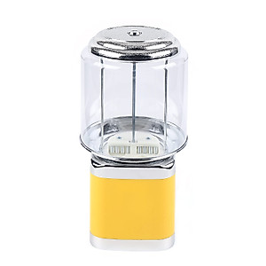 CNCEST Metal Commercial Vending Machine for 32mm Gumballs,Automatic Candy Machine Dispenser 25 Cent,Gumball Vending Machine for Shopping Malls,Game Halls,Movie Theaters,Shops (YELLOW)