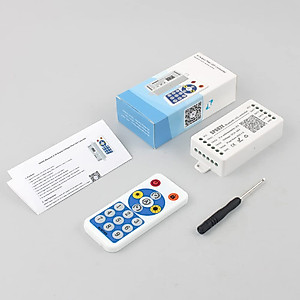 TOPXCDZ SP602E 4CH Output Bluetooth Pixel Led Controller DC5-24V Addressable with Remote WS2811/2815 LED Strip iOS Android Bluetooth App