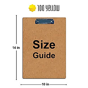 100yellow® Krishna & Radha Exam Clipboard | Exam Board Writing Examination Pad | Wooden | 14 X 10 Inch)