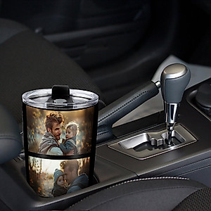 KrazeKK Personalized Travel Tumbler for Dad Gifts, Custom 20oz Insulated Stainless Steel Travel Tumbler with Lids, Father Coffee Mugs, Customized Gift for Men, Dad,Father, Husband (Dad 5)