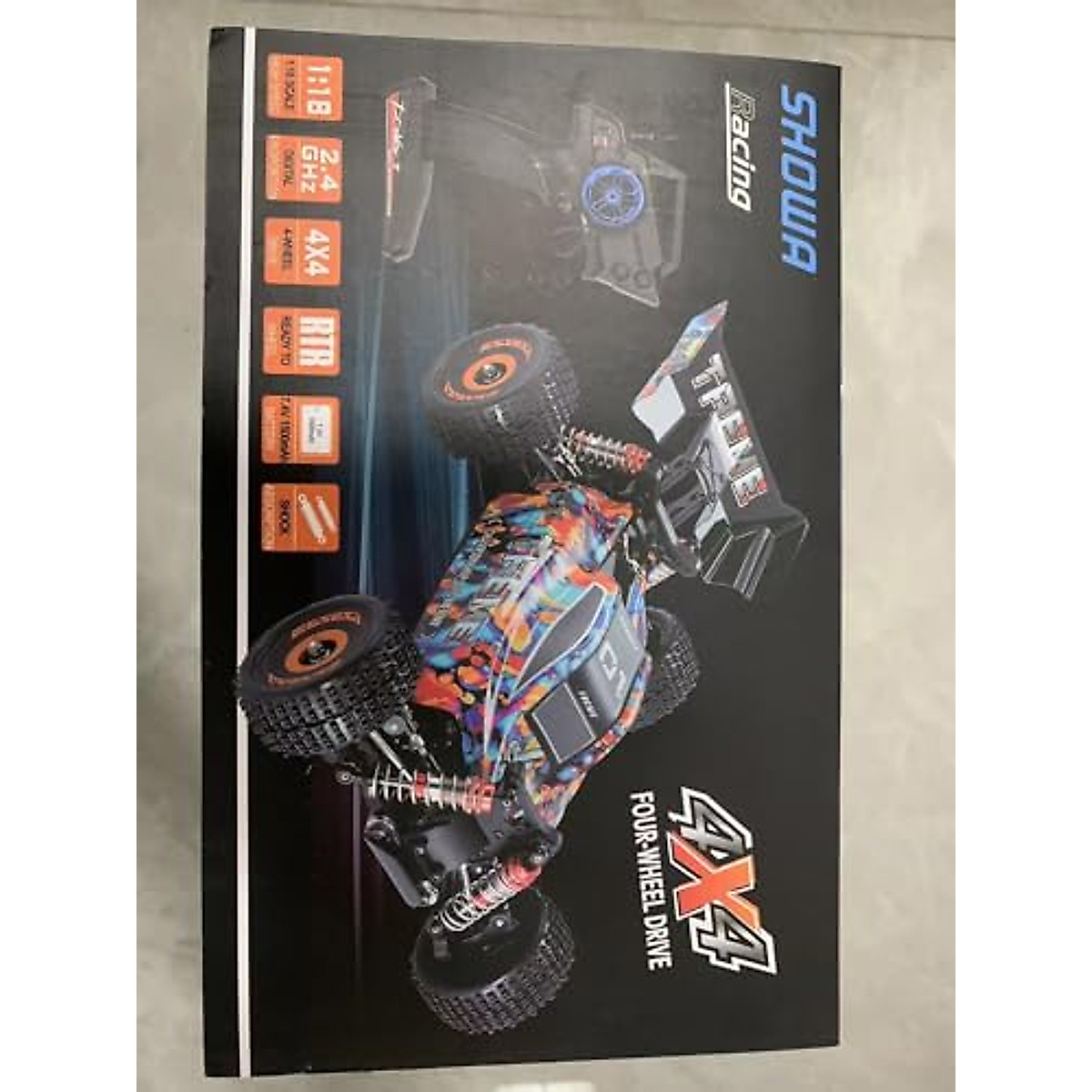 WLtoys 184016 Scale 1/18 75KM/H 2.4G RC Car Brushless 4WD Electric High Speed Off-Road Remote Control Drift Toys for Children Racing (184016 1 * 1500mAh)