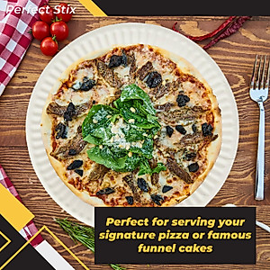 Perfect Stix 9" Uncoated Paper Plates- White, Pack of 200