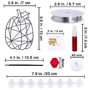 Winlyn 27 Sets Pumpkin Suncatchers DIY Window Paint Art Suncatchers Fall Pumpkin Craft Kits Autumn Pumpkin Sun Catchers for Kids Classroom Halloween Thanksgiving Art Activities