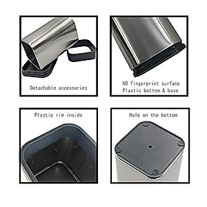 WSKC Stainless Steel Kitchen Utensil Holder Caddy 4.3L X 4.3W X 6.7H