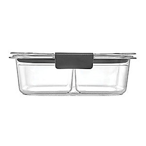 Rubbermaid Brilliance Food Storage Container, Medium, 3.2 Cup, Clear 1997830
