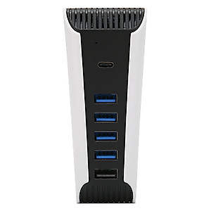 5 Port USB Hub for, USB High Speed Expansion Hub Charger USB Extender Compatible with Game Console, 5 Hub Spliter with USB C Port