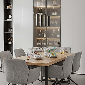 Kiencyluky 2 Pack Soda Can Dispenser for Refrigerator,Adjustable Width Soda Can Organizer,Stackable Drink Organizer for Fridge,Pantry,Cabinet,Soda Holder for Refrigerator