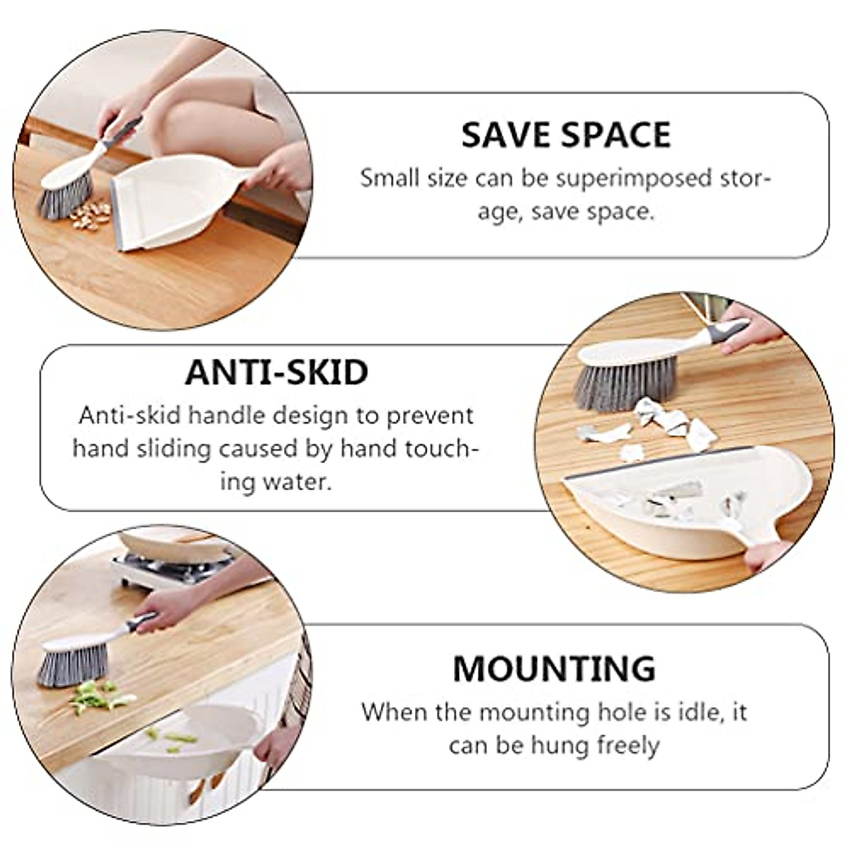 2pcs Cleaning Brush Cleaning Shovel Sawdust Pp