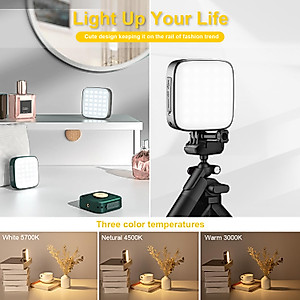 ROCKMASON RM-F5 LED Camping Lantern Rechargeable, 5200mAh Power Bank, Outdoor Flashlight, Magnetic Base Multi-Purposes Camping Light for Hurricane Emergency, Camping, Hiking and Power Outage (Grey)