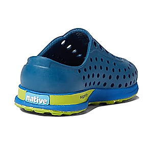 Native Shoes Kids Robbie for Toddlers - Almond Toe Design with Synthetic Upper, Insole and Outsole, Playful and Vibrant ShoesTrench Blue/Barracuda Blue/Palm Heel/Palm Speckle Rubber 7 Toddler M
