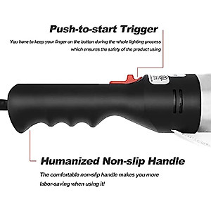 Skyflame Electric Charcoal Fire Starter and Lighter with Built-in Blower | Indoor Outdoor BBQ Smoker Grill Starter - Super Quick Electro Torch Ignites Briquettes Wood for Fireplace and Fire Pit