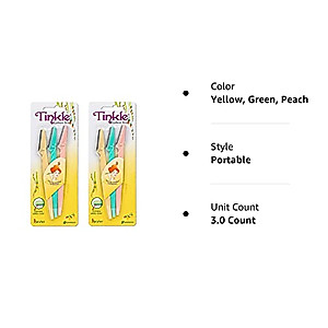 Tinkle Eyebrow Dermaplaning Razor | Dermaplaning Razor Tool | 6 Razors | Dermaplaning Tools Beauty Holiday Stocking Stuffers Gift