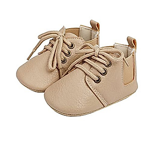 Lykmera Infant Girls Boys Casual Single Shoes First Walkers Shoes Toddler Prewalker Sports Shoes Infant Girls Walk Shoes (Khaki, 6-12 Months)