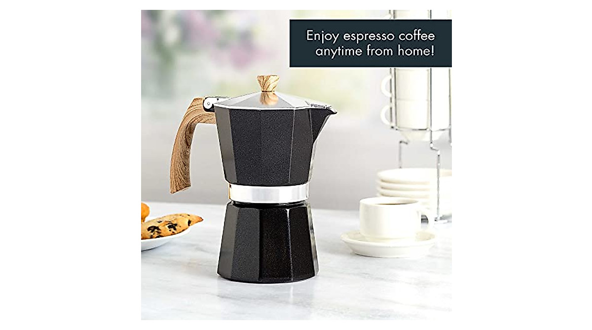 Primula 6-Cup Aluminum Espresso Maker for Stovetop & Camping