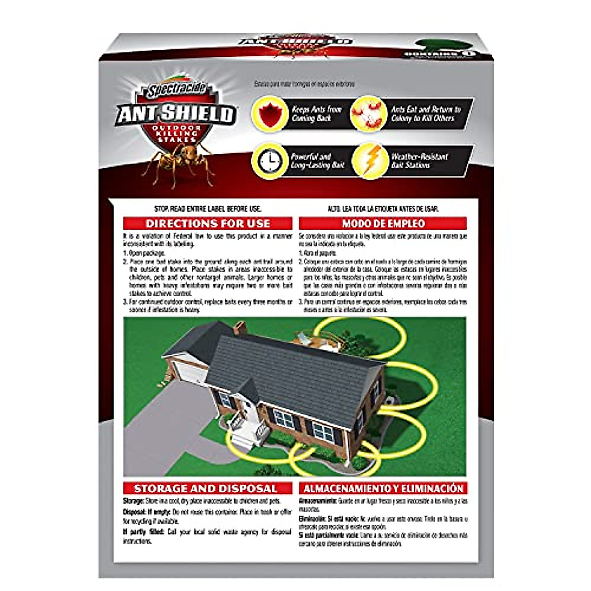 Spectracide Ant Shield 6-ct Outdoor Killing Stakes, Case Pack of 1