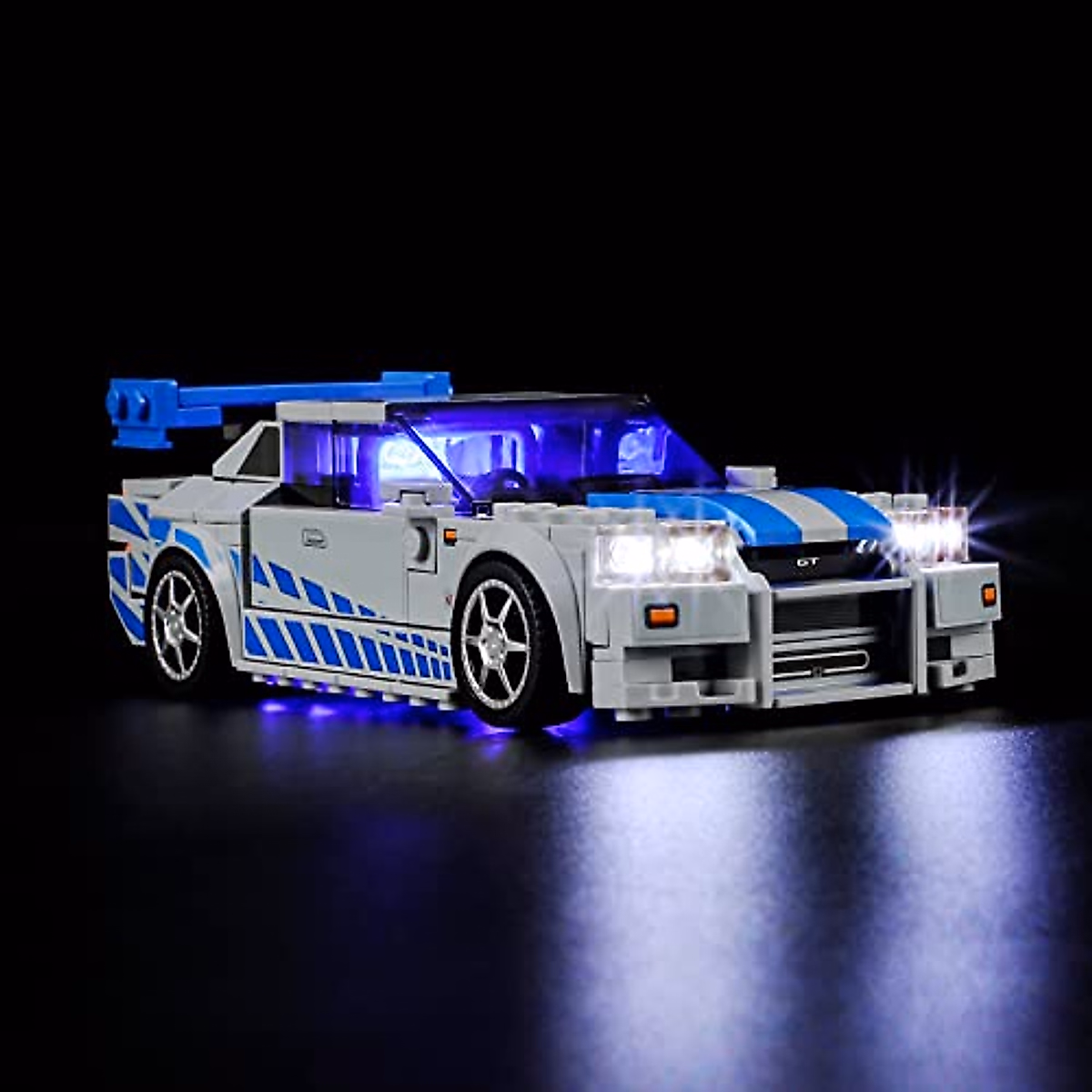 LIGHTAILING Light for Lego- 76917 2-Fast-2 Furious Nissan Skyline GT-R (R34) - Led Lighting Kit Compatible with Lego Building Blocks Model - NOT Included The Model Set