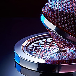 Wine Decanter, Aerator, Lead-Free Crystal Glass, 360° Rotation, Wine Lovers, Luxurious， Gifts for Men