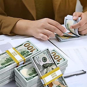 CASHTEK Money Bands for Cash,Money Wrappers for Bills Dollar,Self Adhesive Currency Straps,Pack of 400 Money Straps,ABA Standard Colors