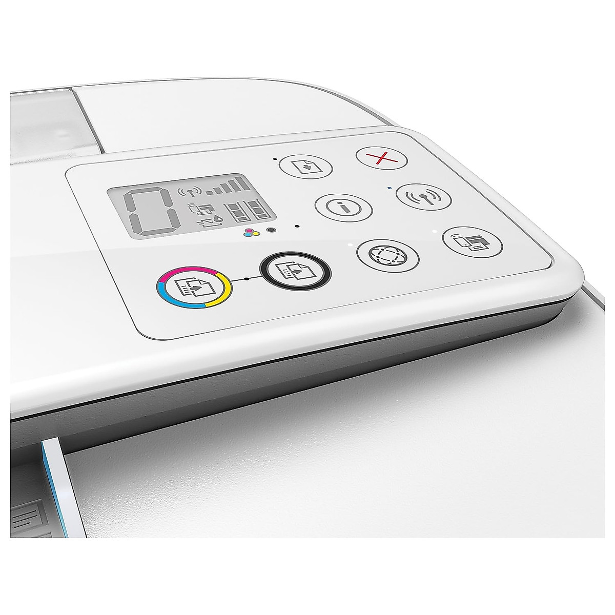 HP DeskJet 3755 Compact All-in-One Wireless Printer, HP Instant Ink, Works with Alexa - Stone Accent (J9V91A)