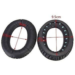 Zotech Leather Replacement Ear Pads Memory Foam Pads for QuietComfort 35 / QC 25 / QC15 / QC2 / Ae2 / Ae2i / Ae2w / SoundTrue & SoundLink (Black)