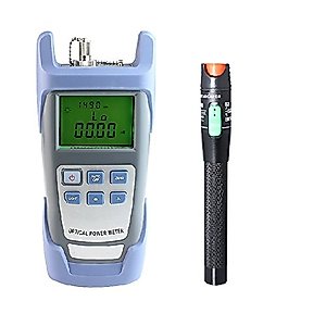 Fiber Optic Cable Tester FC SC & 2.5mm 30mV Visual Fault Locator with Sc,Fc Connector and Shoulder Toolkit